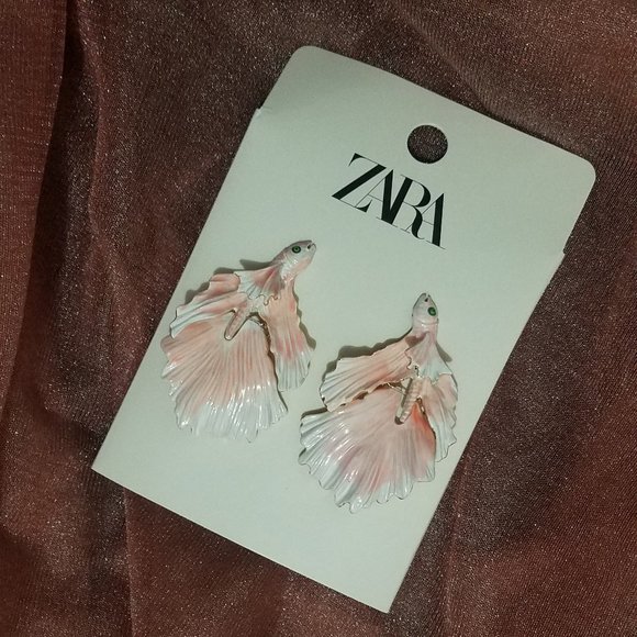 Zara | Jewelry | Nwt Zara Fish Earrings | Poshmark